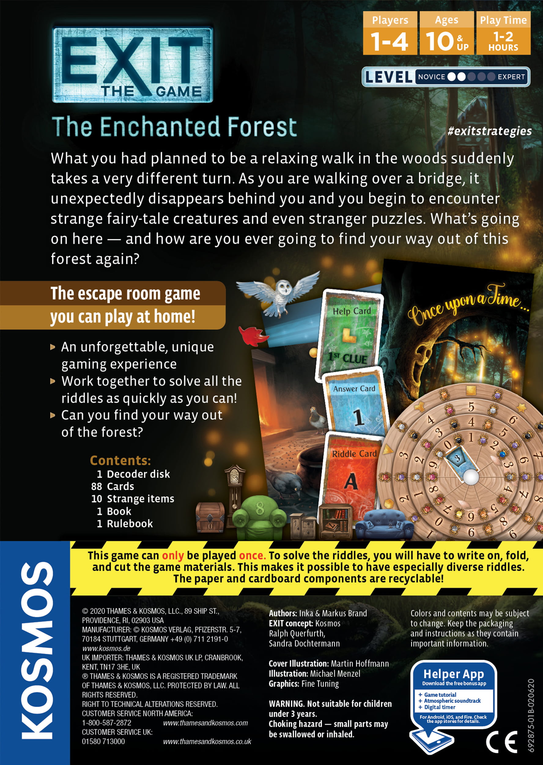 Beginner Escape Room Board Game Exit The Game The Enchanted Forest Escape Room Game - Kosmos ...