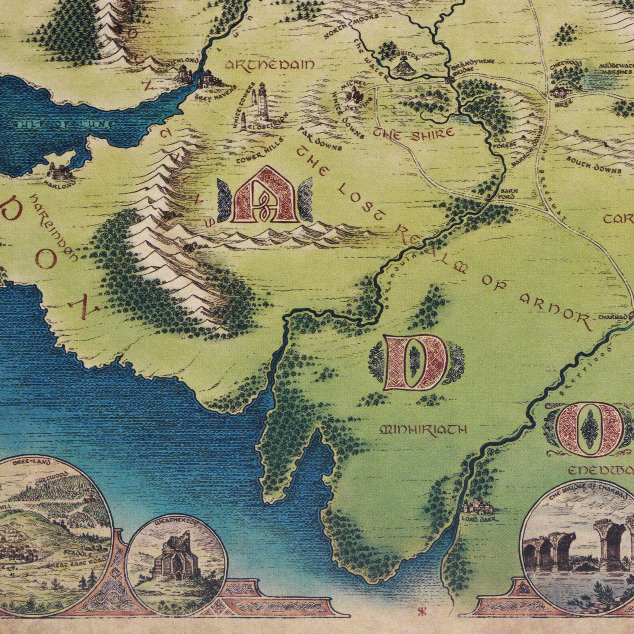 The One Ring: Map of Eriador Jigsaw Puzzle - THAMES & KOSMOS