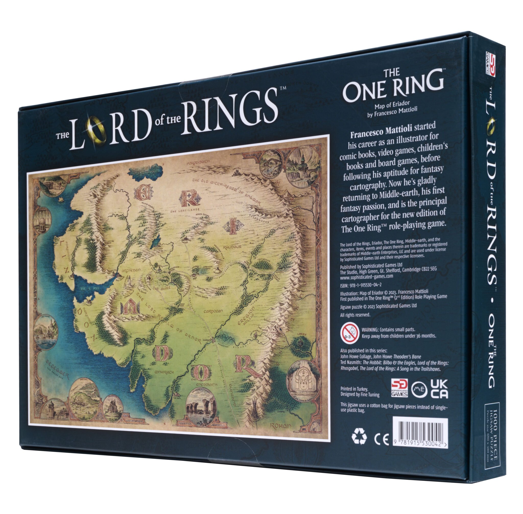 The One Ring: Map of Eriador Jigsaw Puzzle - THAMES & KOSMOS