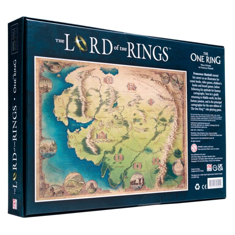 The One Ring: Map of Eriador Jigsaw Puzzle - THAMES & KOSMOS