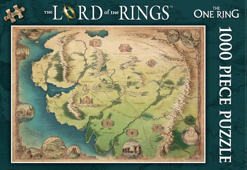 The One Ring: Map of Eriador Jigsaw Puzzle - THAMES & KOSMOS